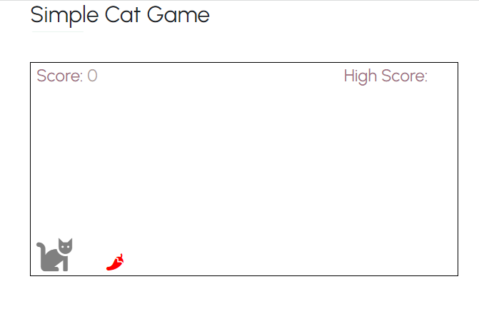 Simple Cat Game using JavaScript with Free Source Code | SourceCodester